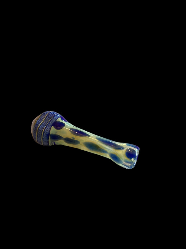 Blue Pottery Chillum - The Bomb Head Shop